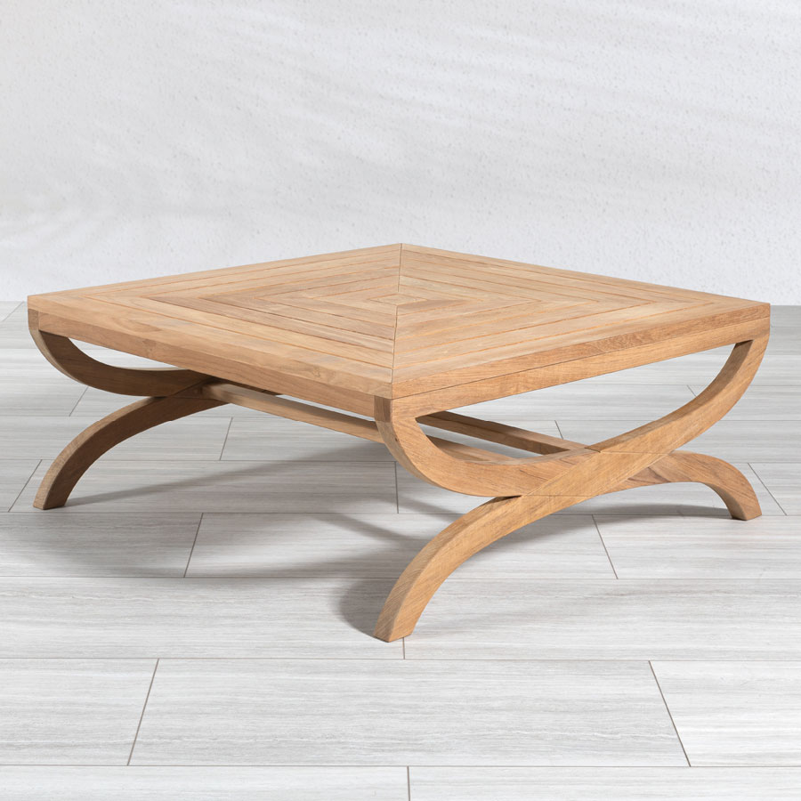 Natural Teak Coffee Table - Fiori® Square Coffee Table