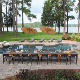 Summit Teak and Aluminum Outdoor Furniture - Country Casual Teak