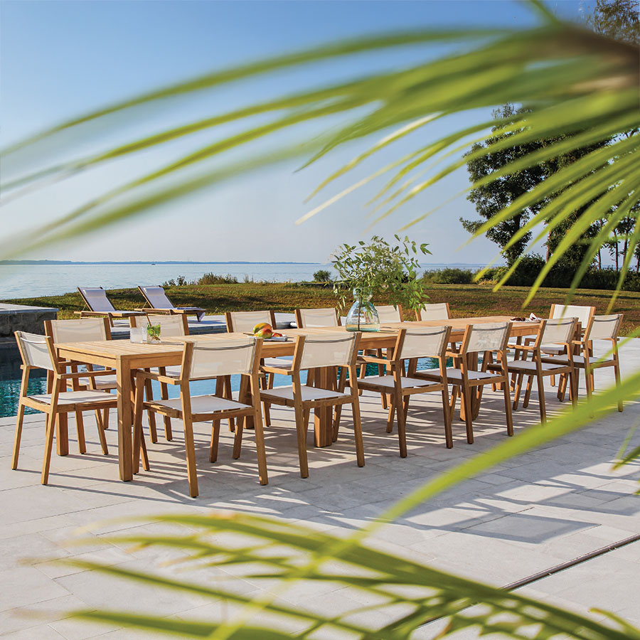 Teak Outdoor Dining Tables Designed by Country Casual Teak