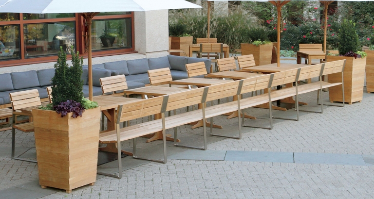 Modular Benches - Modular Outdoor Seating - Country Casual Teak